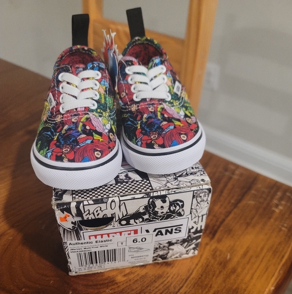 Vans | Shoes | Vans X Marvel Authentic Elastic Multi Heroes | Poshmark